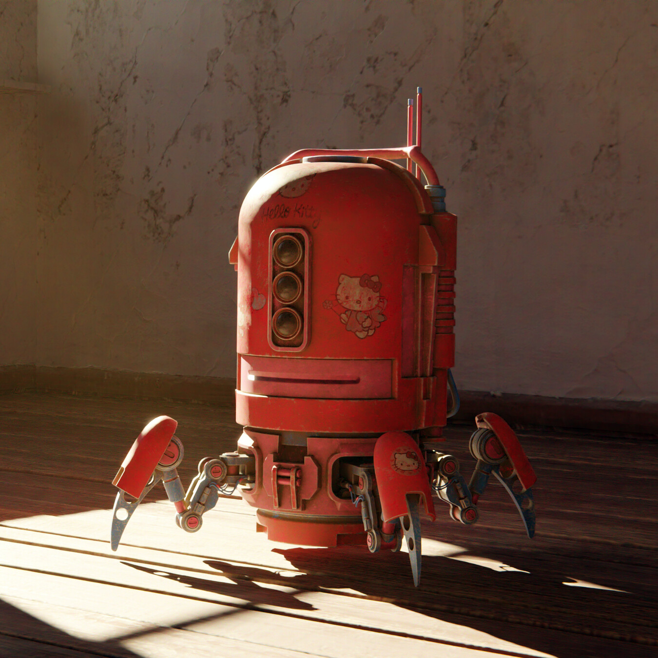 ArtStation - Hello Kitty Spider Bot