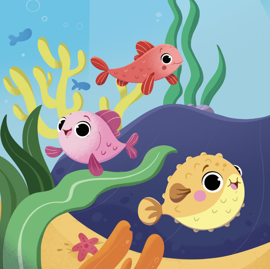 ArtStation - Fishy fun | Picture book