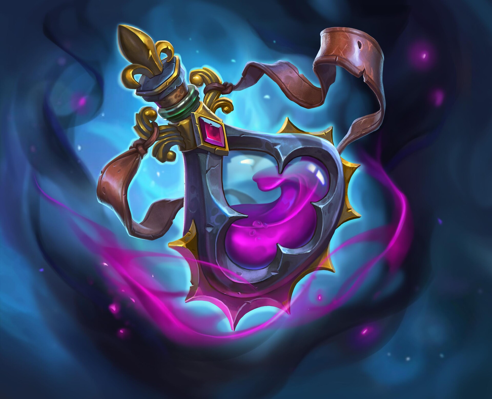 ArtStation - Elixir cards - Hearthstone Kobolds & Catacombs expansion