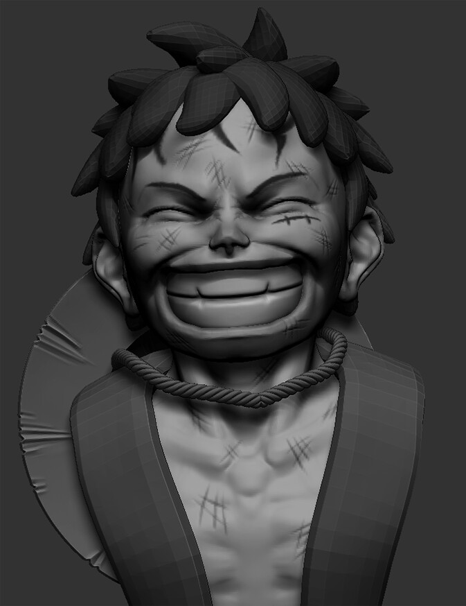 ArtStation - Luffy sculpt