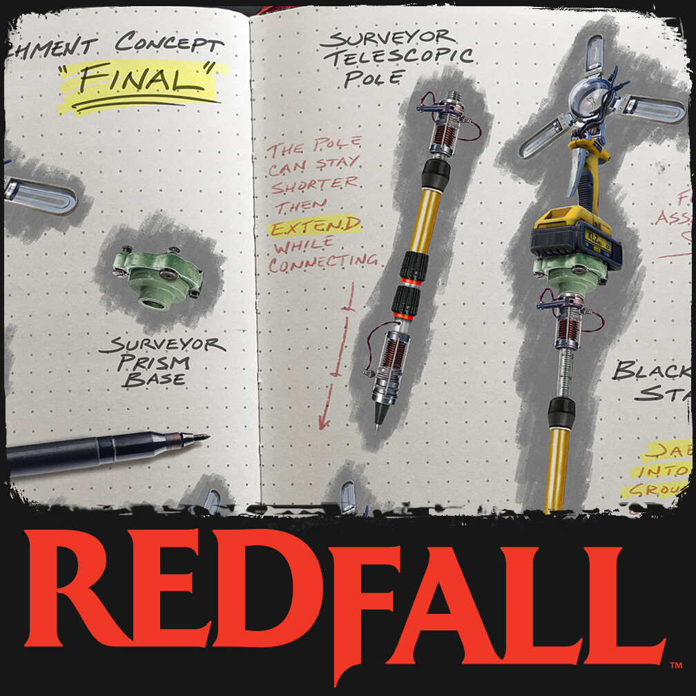 ArtStation - Redfall - Blacklight Staff concept art