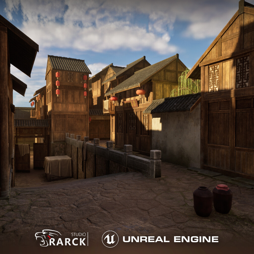 ArtStation - De_Dust 2-Turn dust into water town in Unreal Engine ...