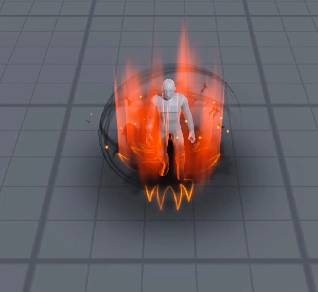 ArtStation - Demon buff VFX