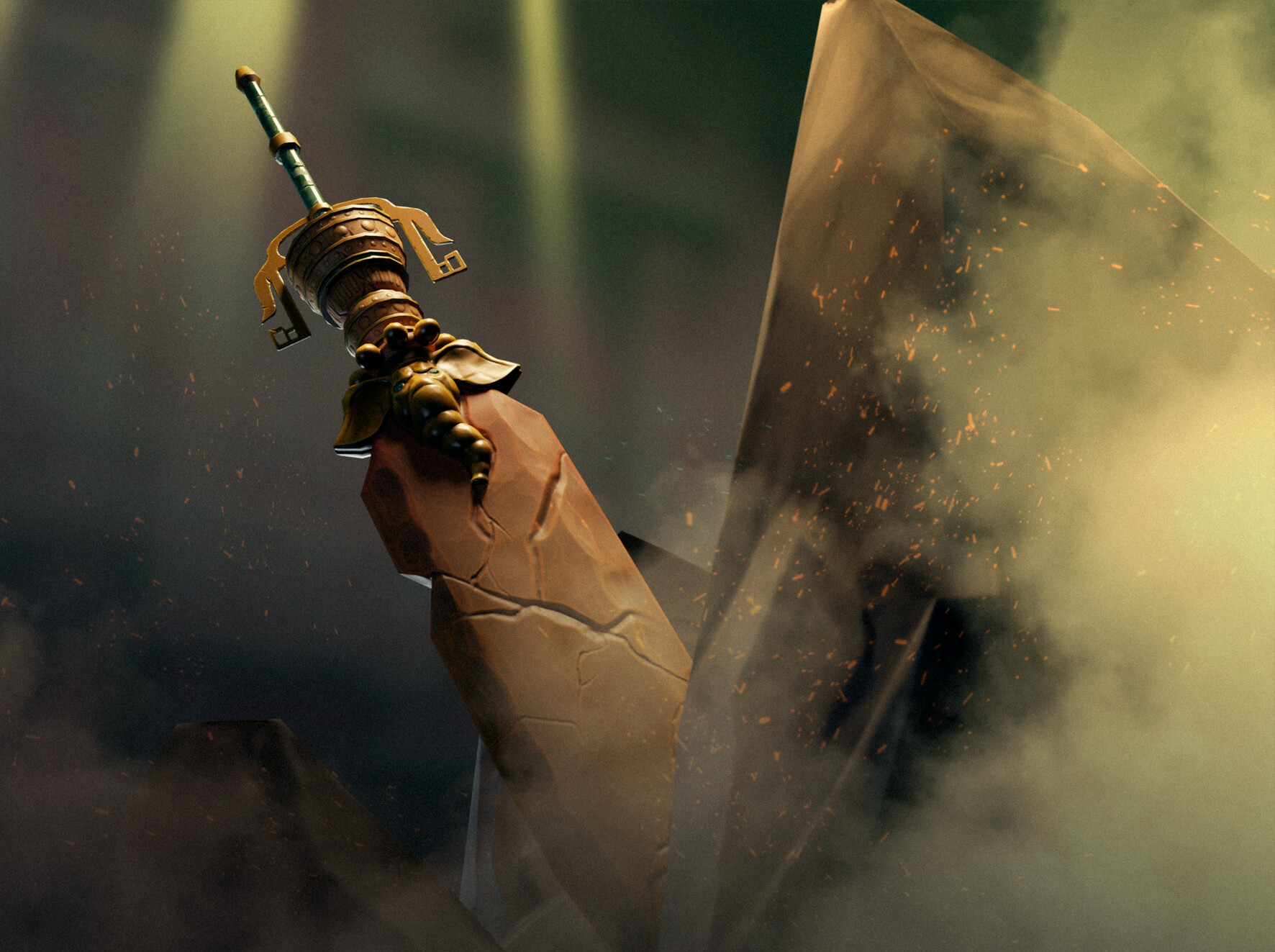 ArtStation - Ceremonial Stone Sword