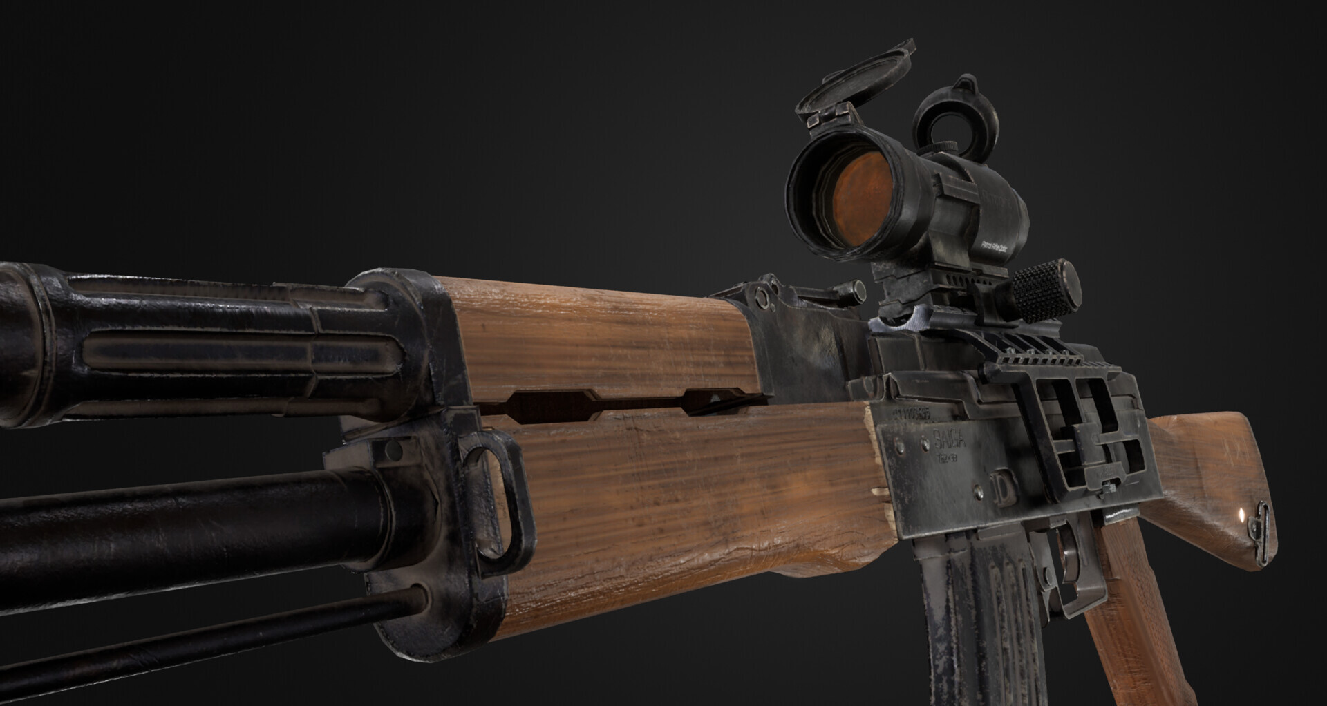 ArtStation - AKM Assault Rifle - Game Ready Model