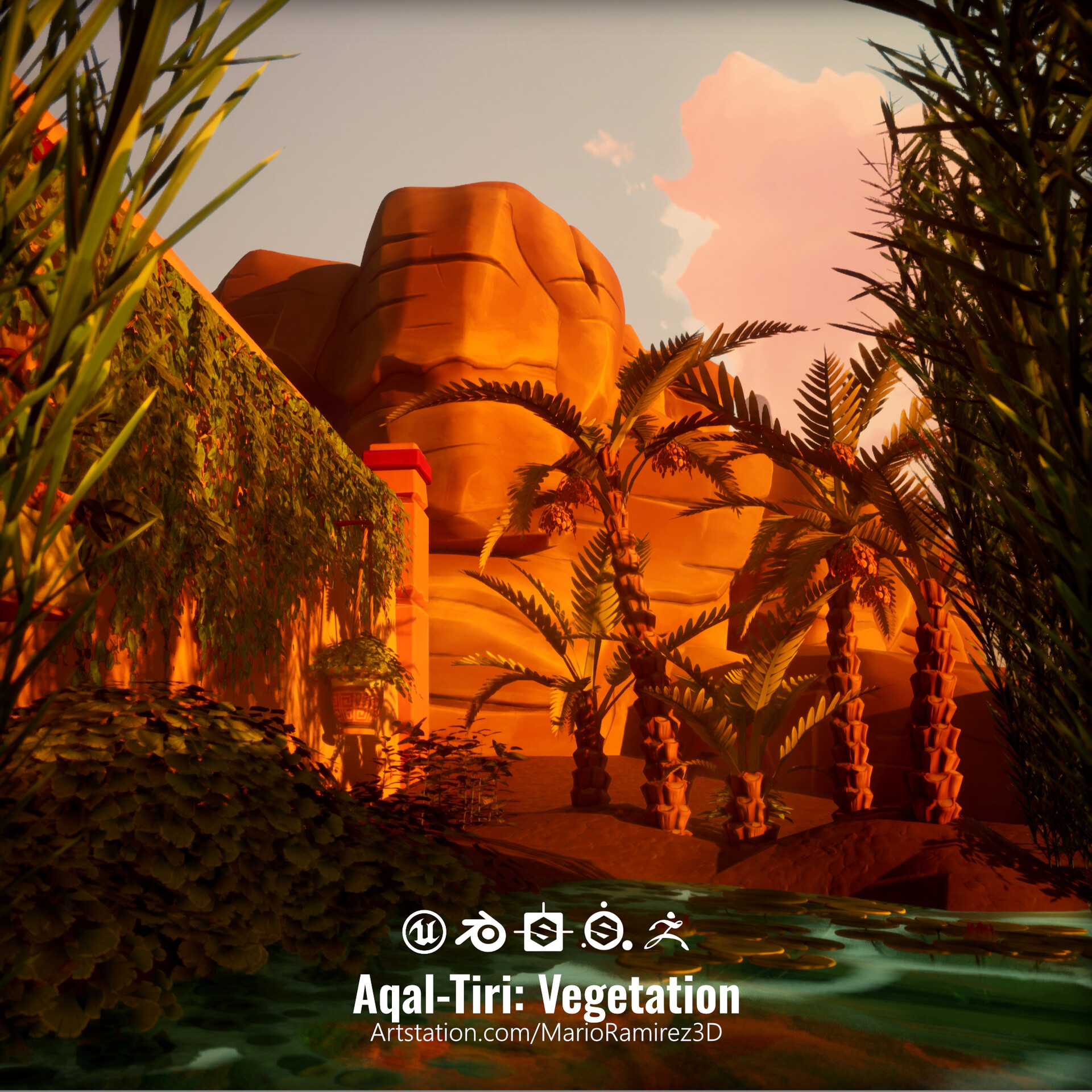 ArtStation - Aqal-Tiri: Vegetation
