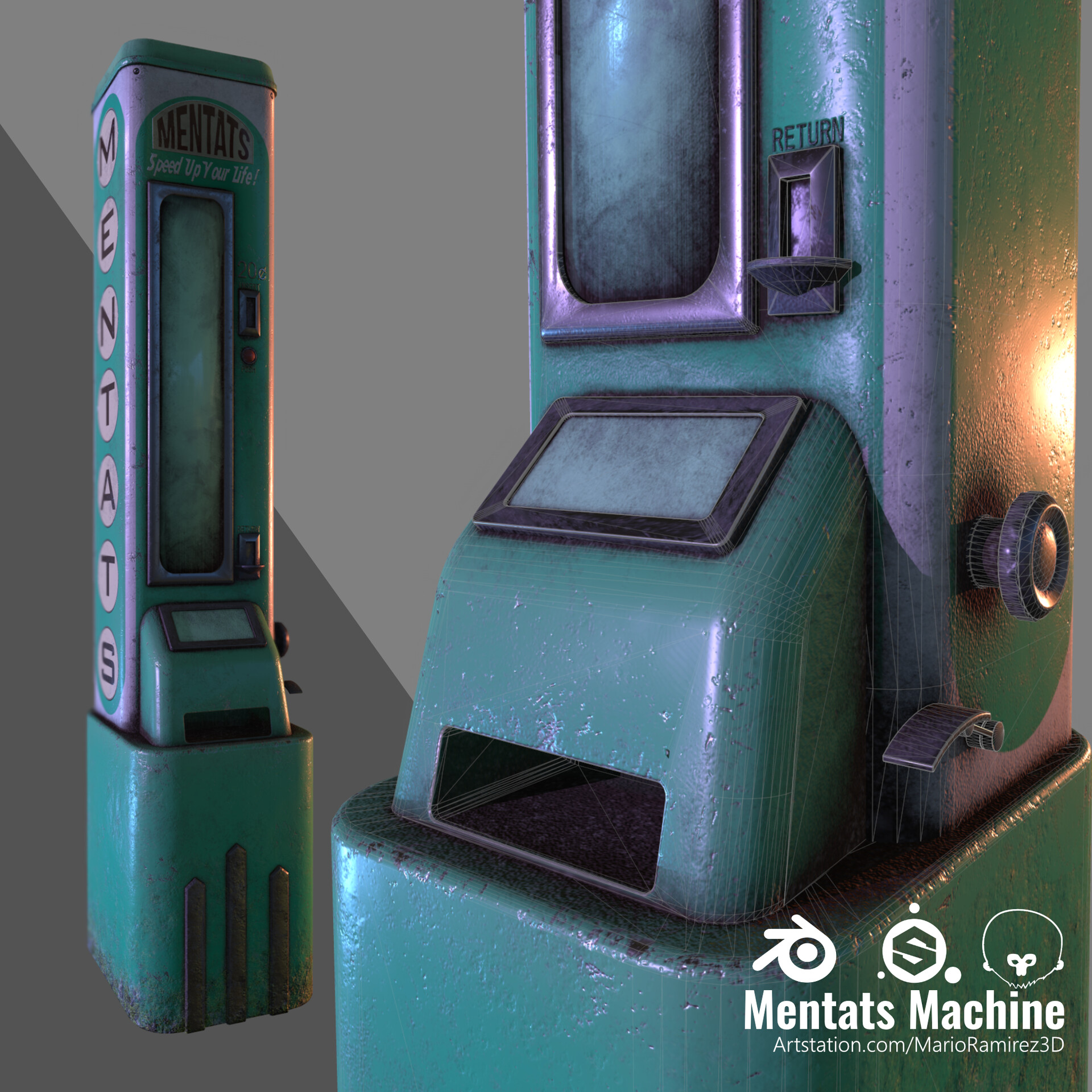 ArtStation - Mentats Machine - 3D Prop