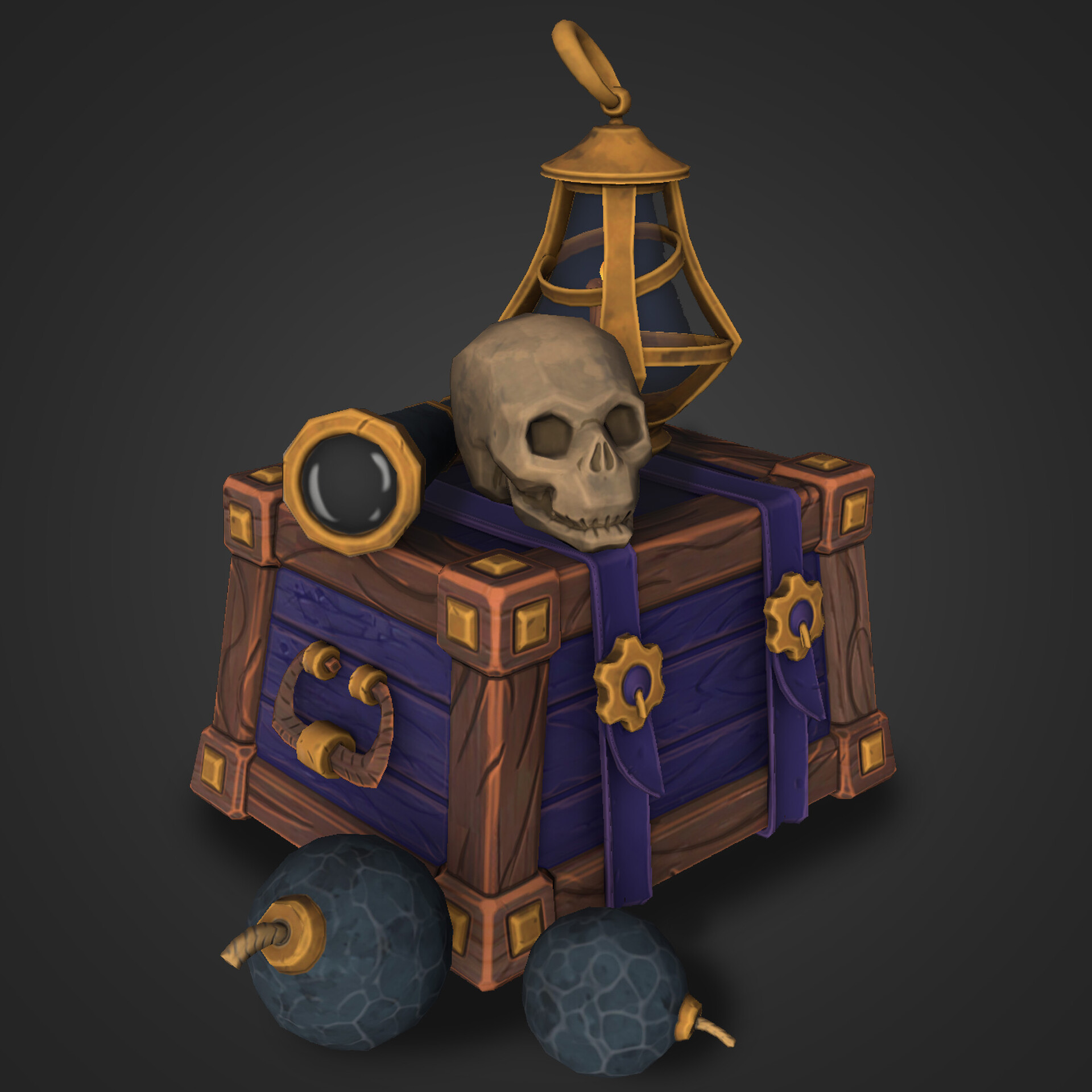 ArtStation - Pirate Box | Stylized Prop Asset