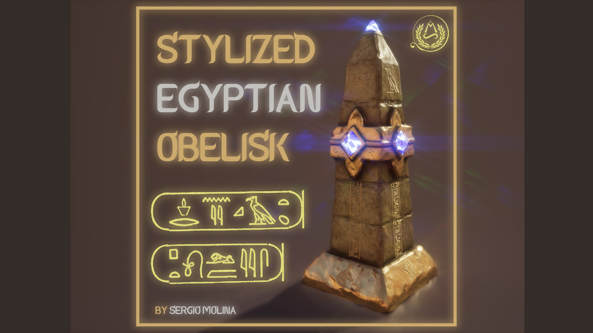 ArtStation - Stylized Egyptian Obelisk