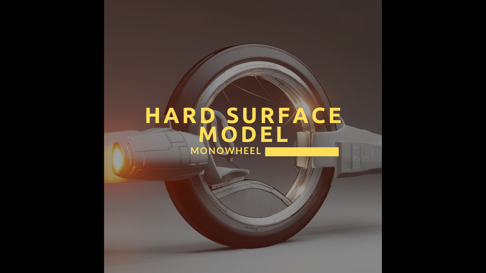 ArtStation - Hard surface model monowheel