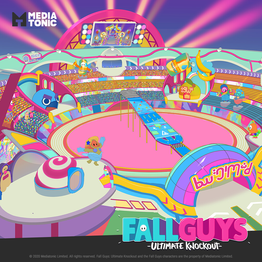 ArtStation - Fall Guys Blunderdome Exploration and Colour Palette