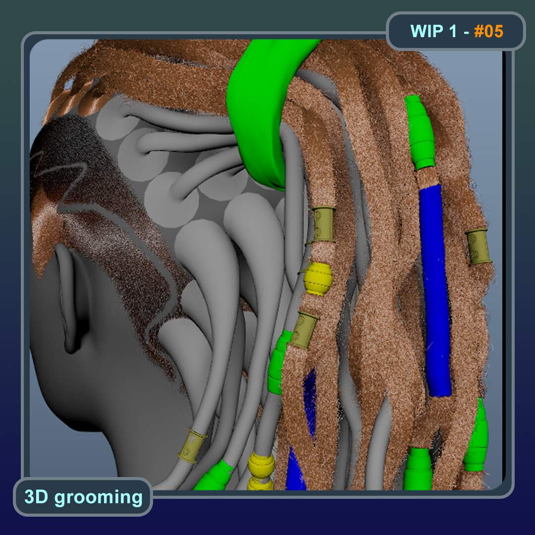 ArtStation - WIP 1 - 05 | Metahuman Custom Hair | Unreal Engine Groom ...