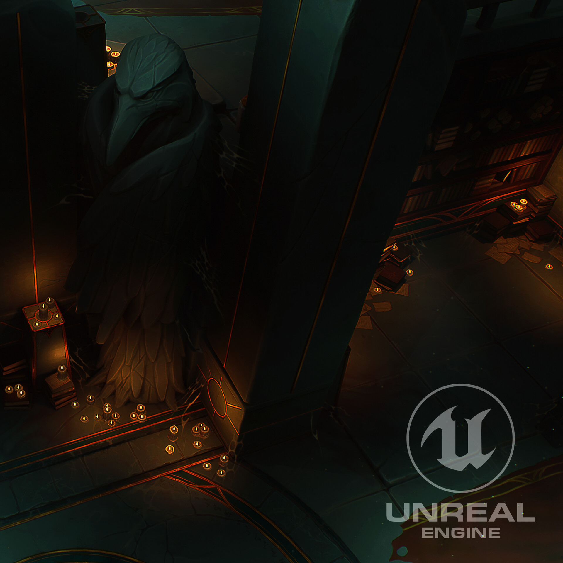 ArtStation - Wizard's Archive - UE 3D environment