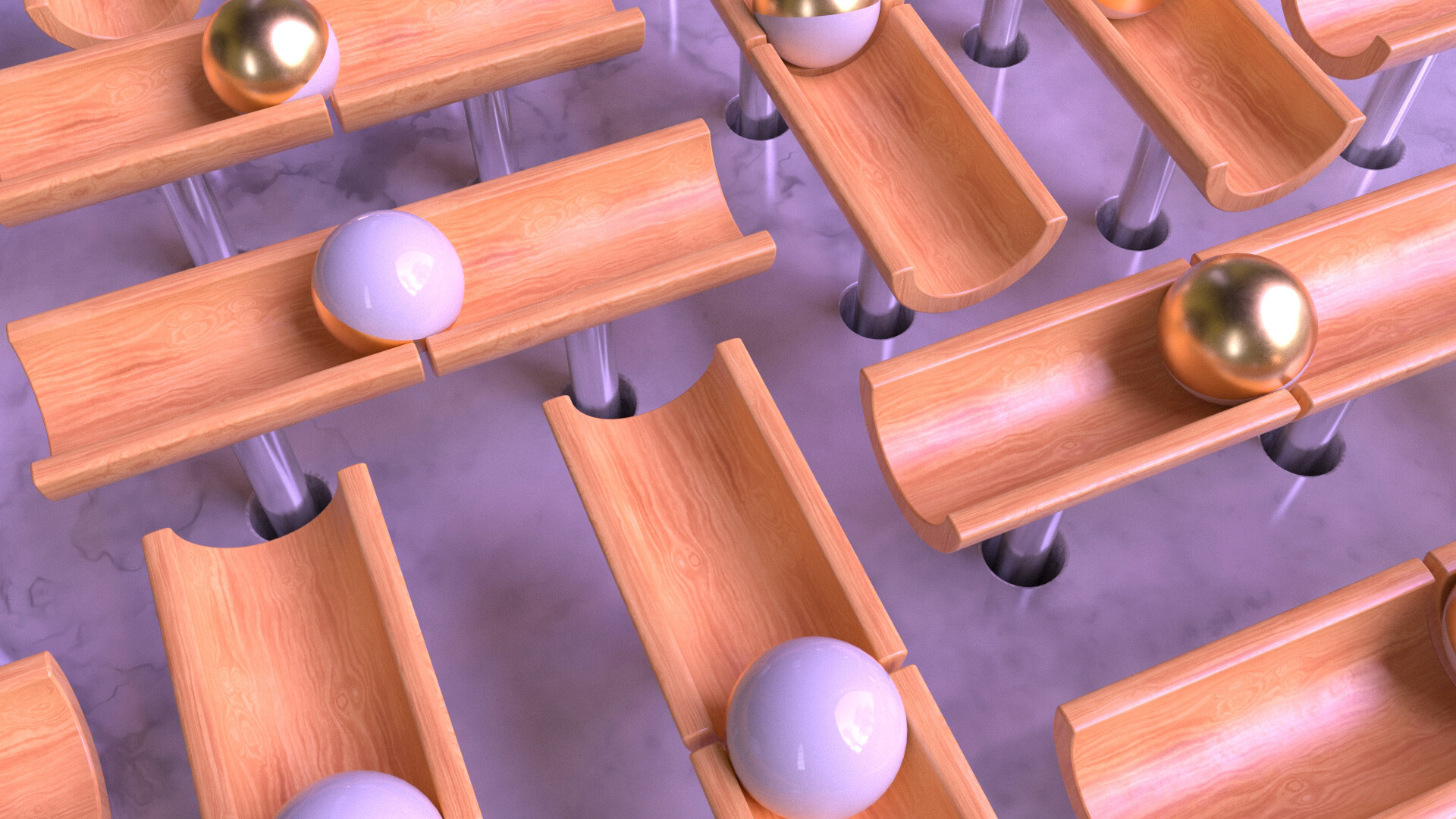 ArtStation - Looping Marbles Animation