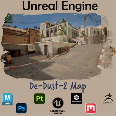 ArtStation - Map of CSGO Dedust-2