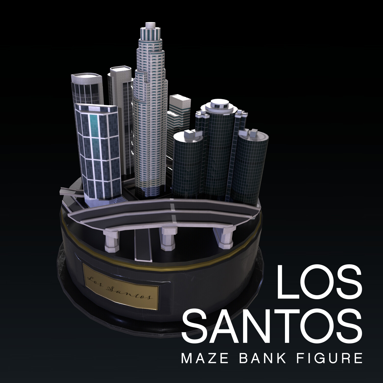 ArtStation - Maze Bank Figure - GTA V