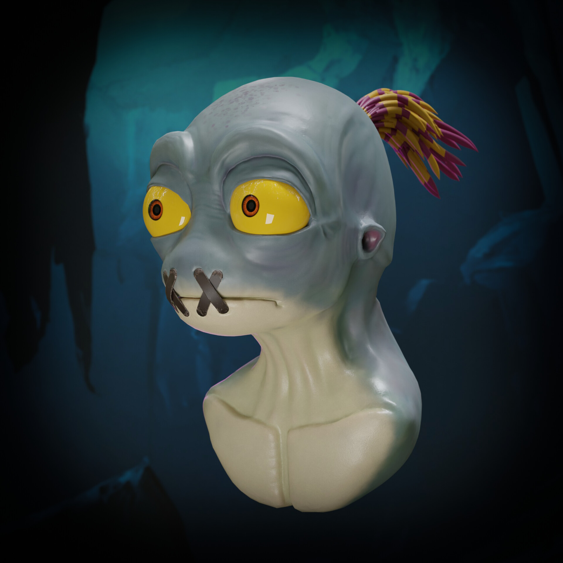 ArtStation - Abe Bust WIP | Oddworld Fanart