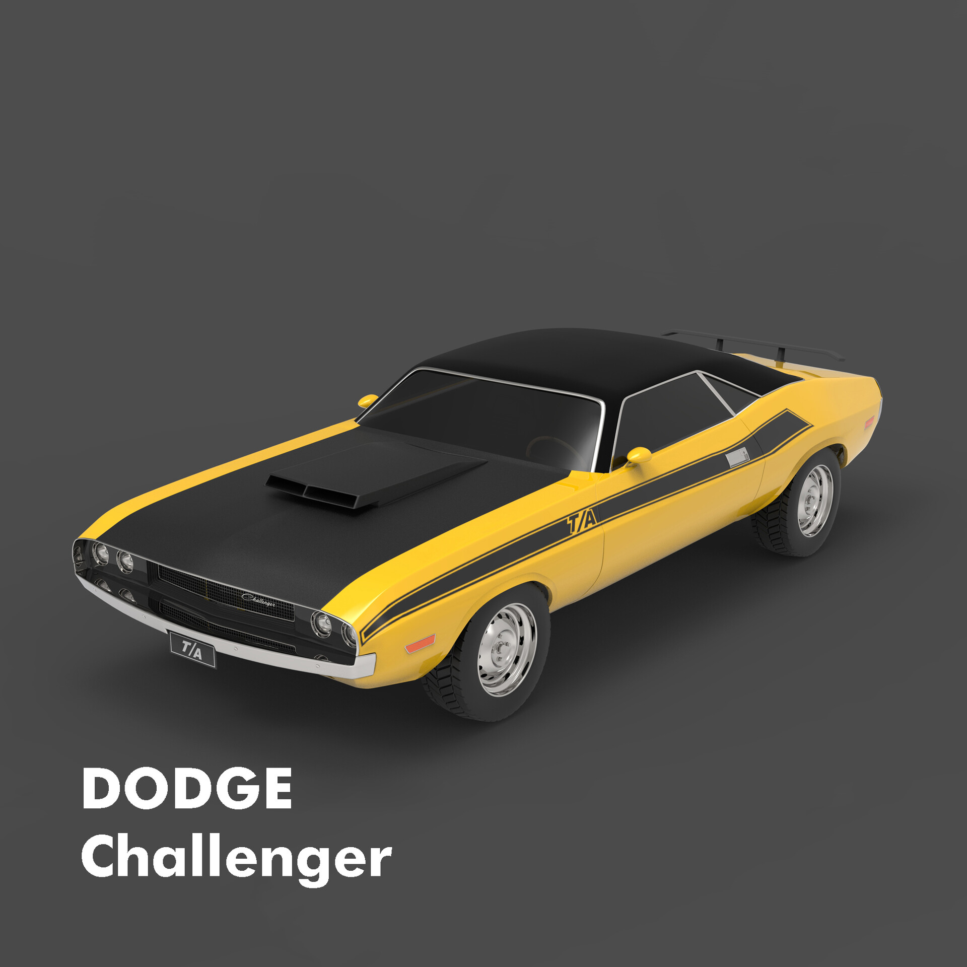 ArtStation - Dodge Challenger 3D