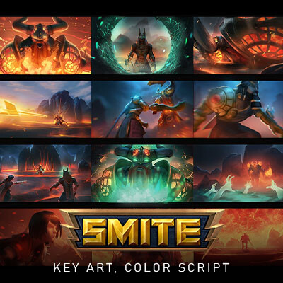 ArtStation - SMITE Cinematic Trailers | Key Arts & Color Scripts