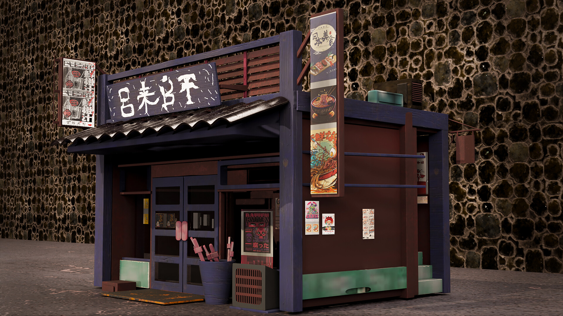 ArtStation - Japanese Shop 3D Model