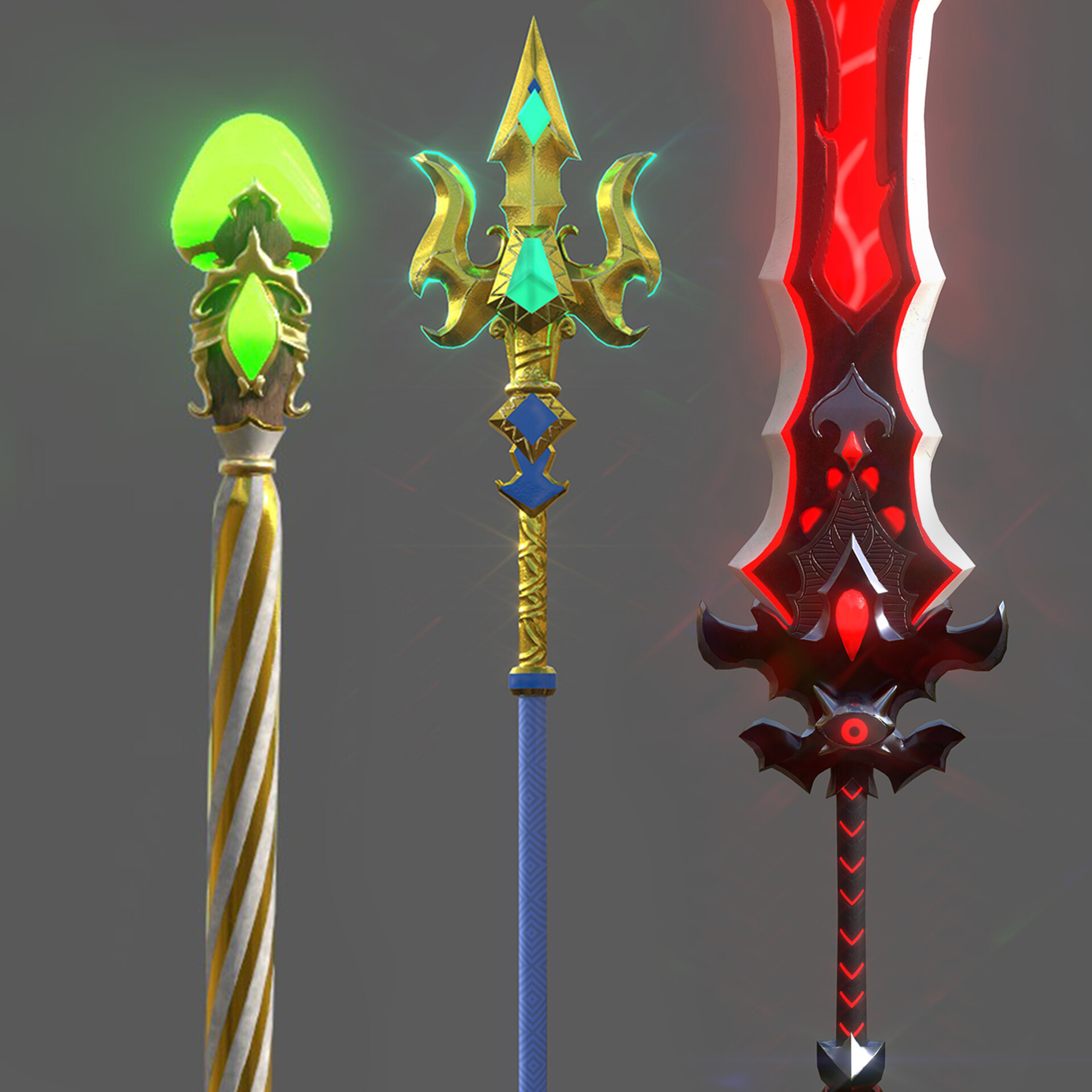 ArtStation - Fantasy Game Weapons