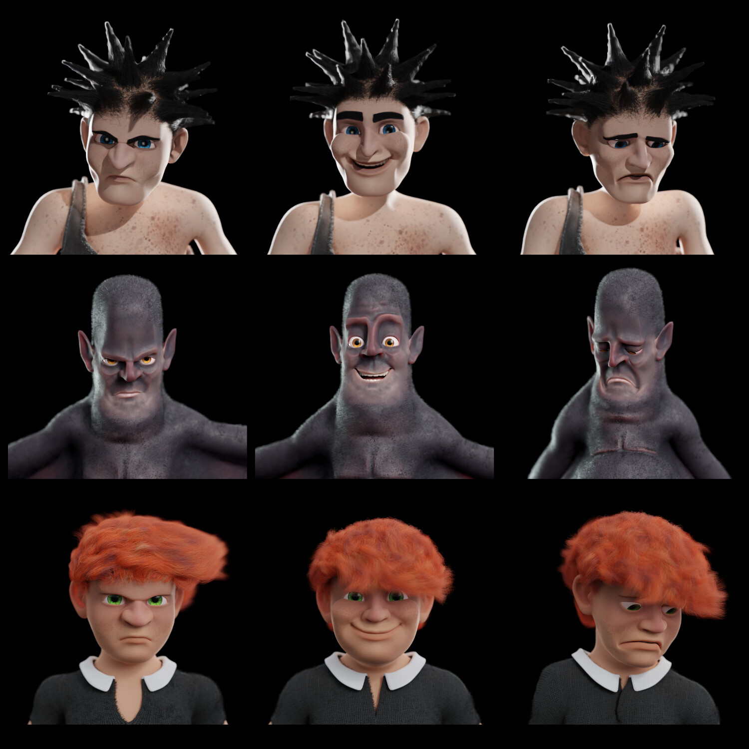ArtStation - LUCID - Characters: rigs and animations