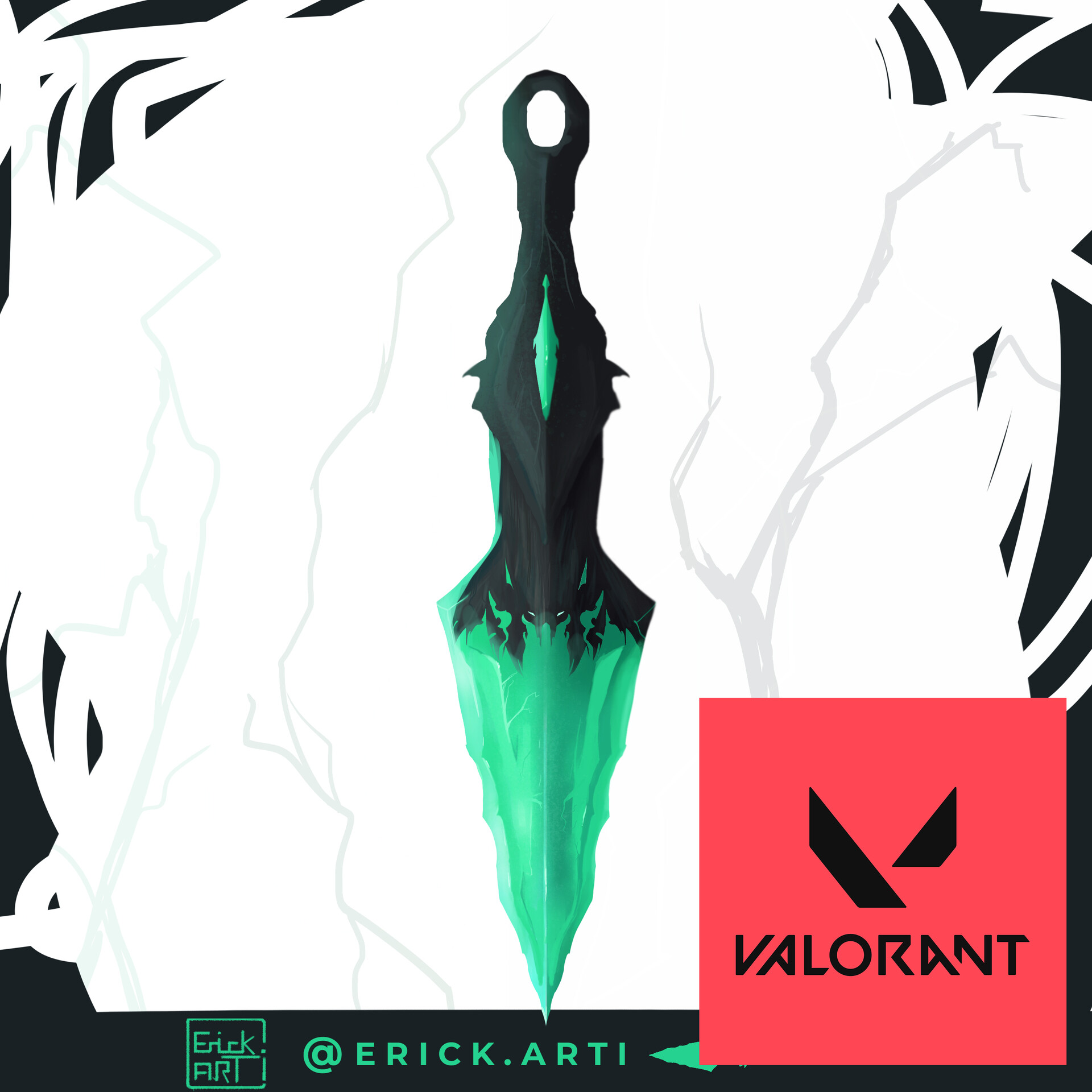 ArtStation - Dagger Valorant skin fan