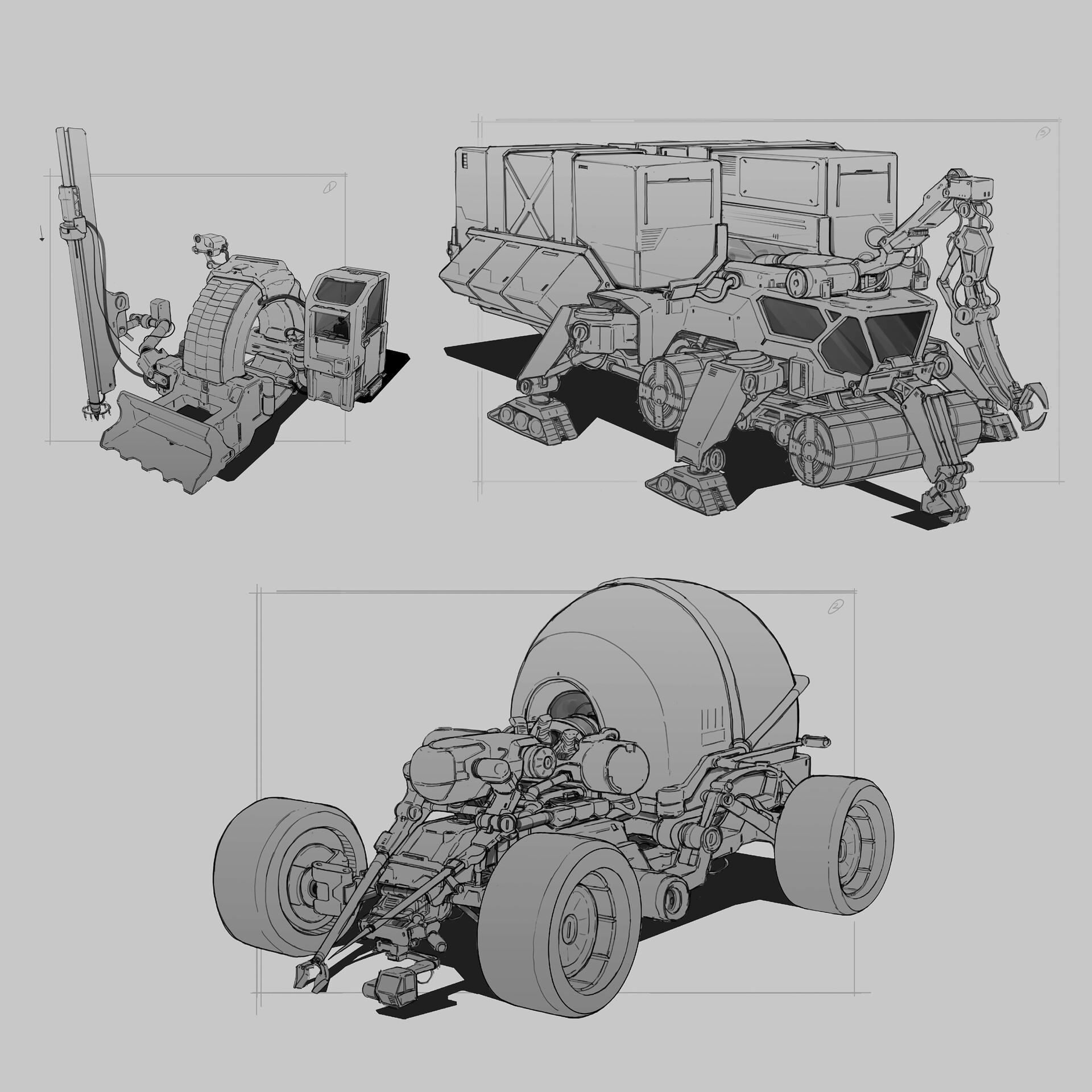 ArtStation - ATA-Hard surface design mentorship week 1-3