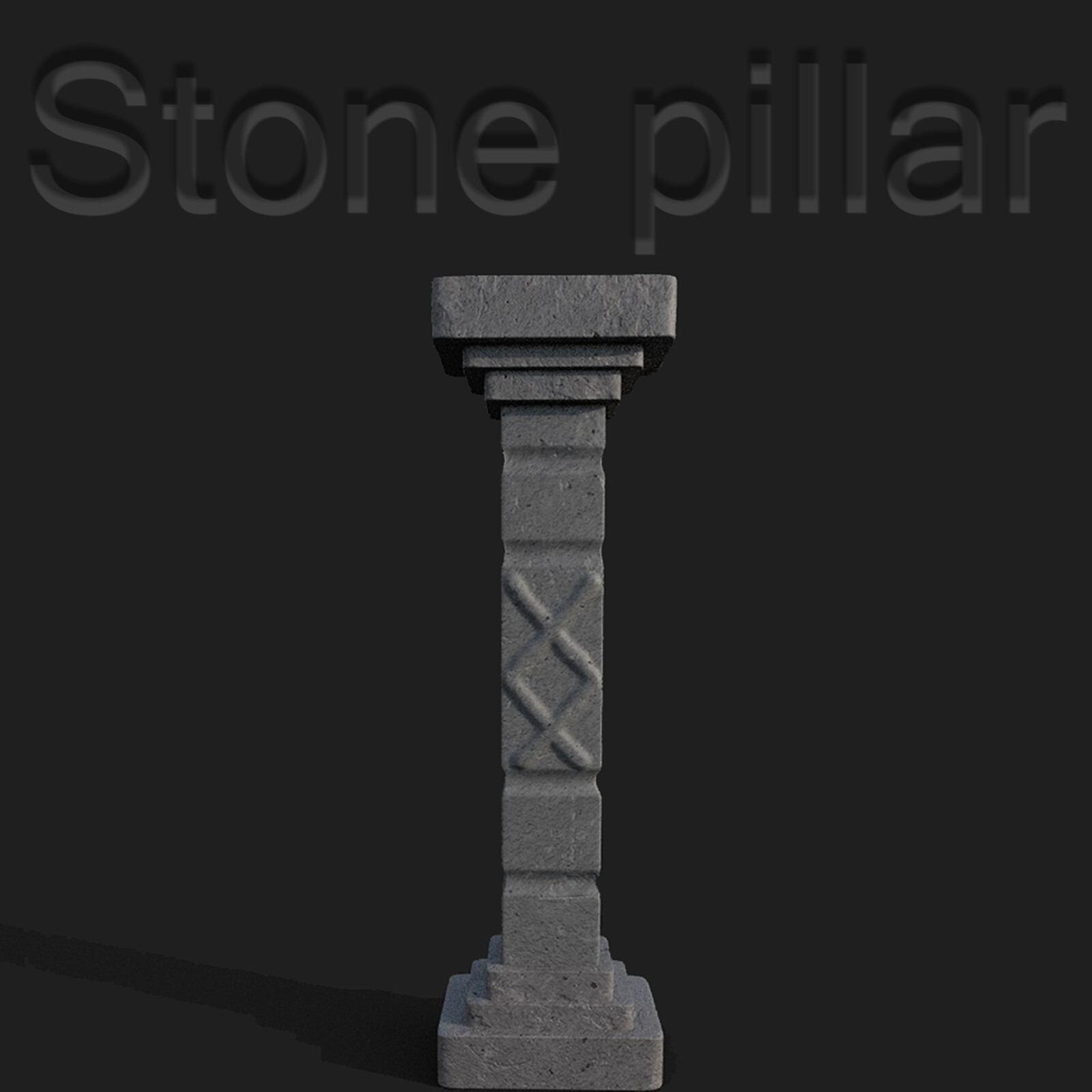 ArtStation - Stone Pillar Design