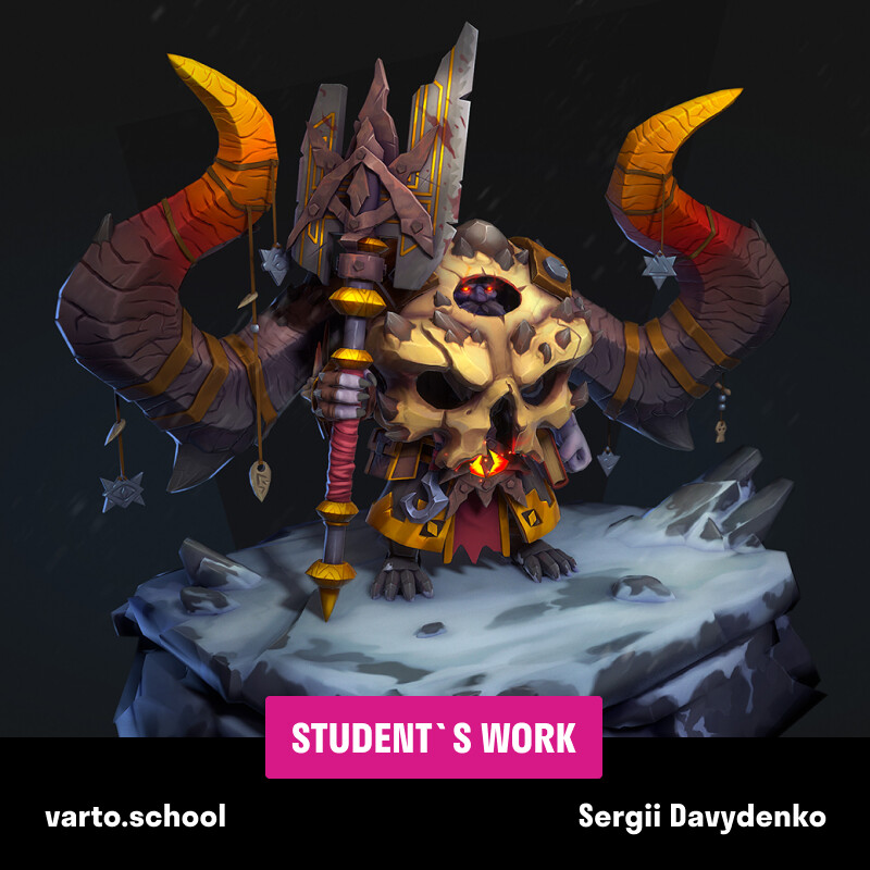 Varto School - Dwarf Demonologist by Sergey Davydenko