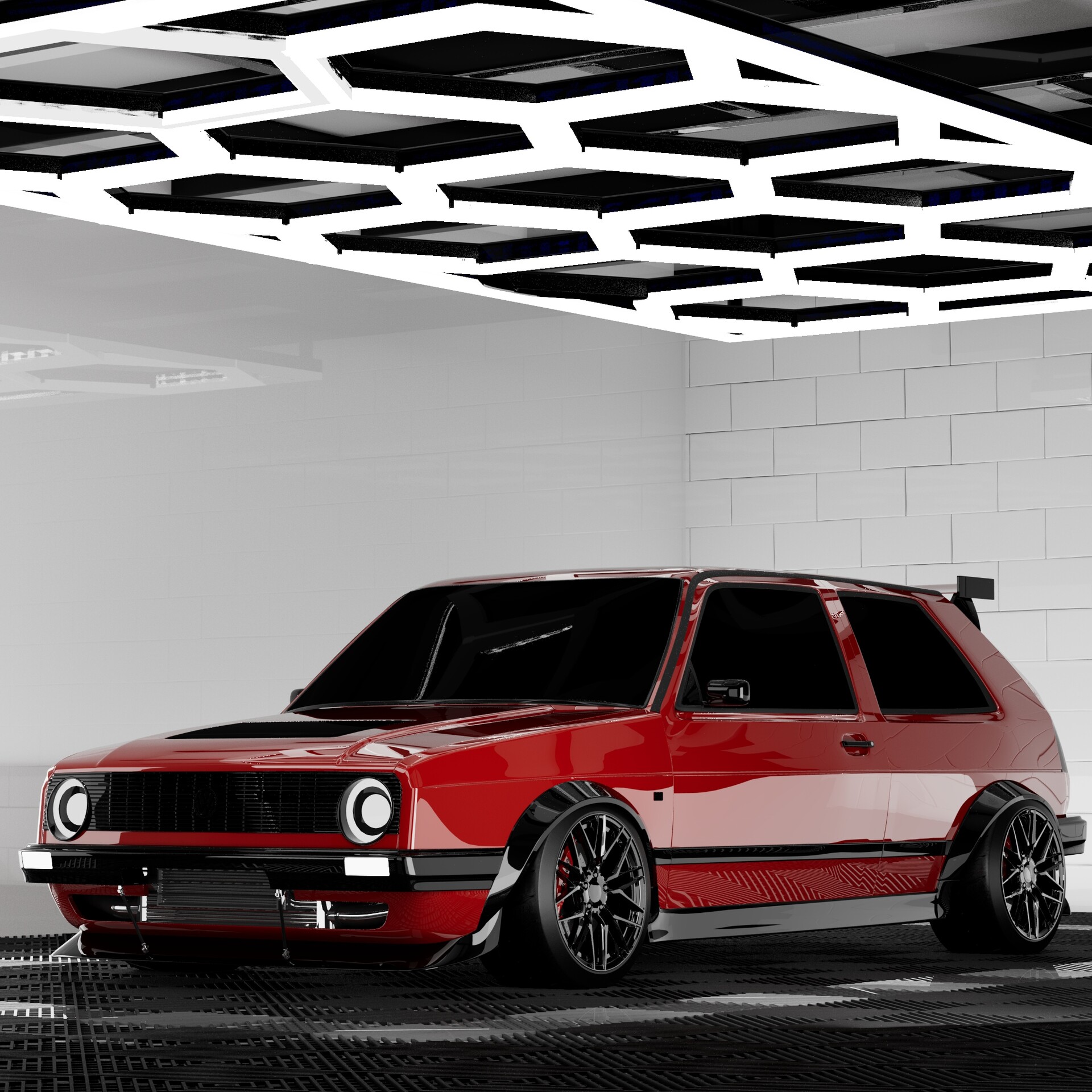 ArtStation - Volkswagen Golf MK 2