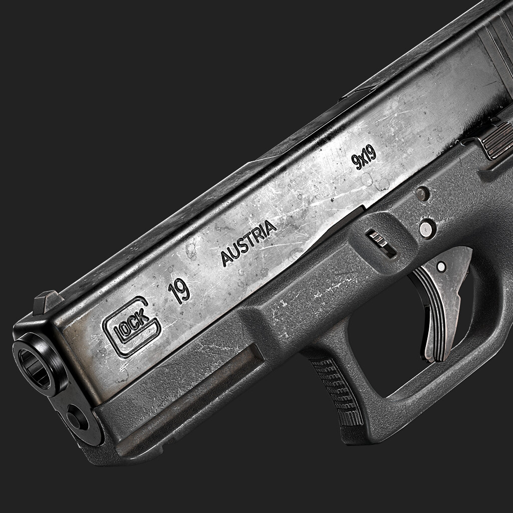 ArtStation - Glock 19 Gen 3 | Game ready