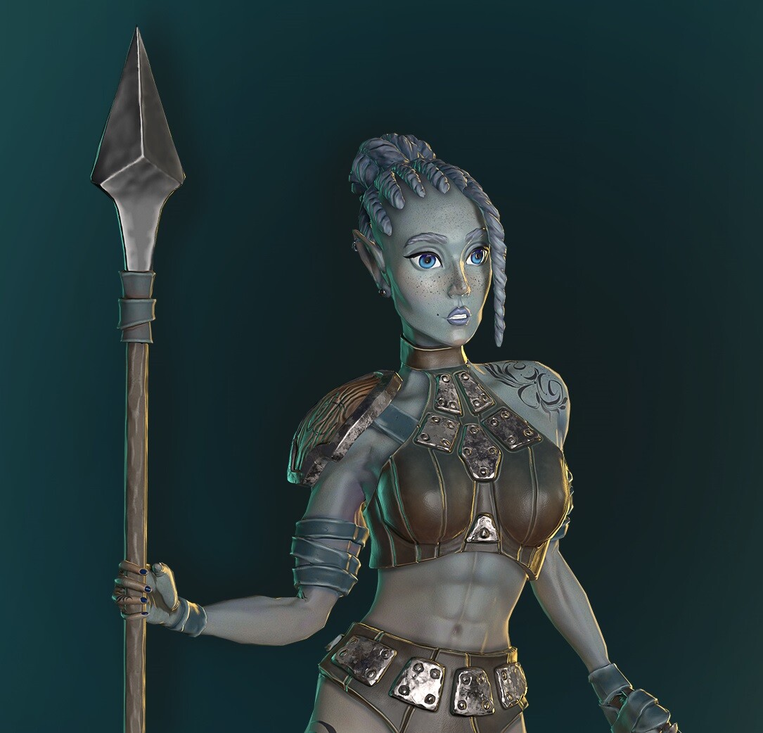 ArtStation - Elf Warrior