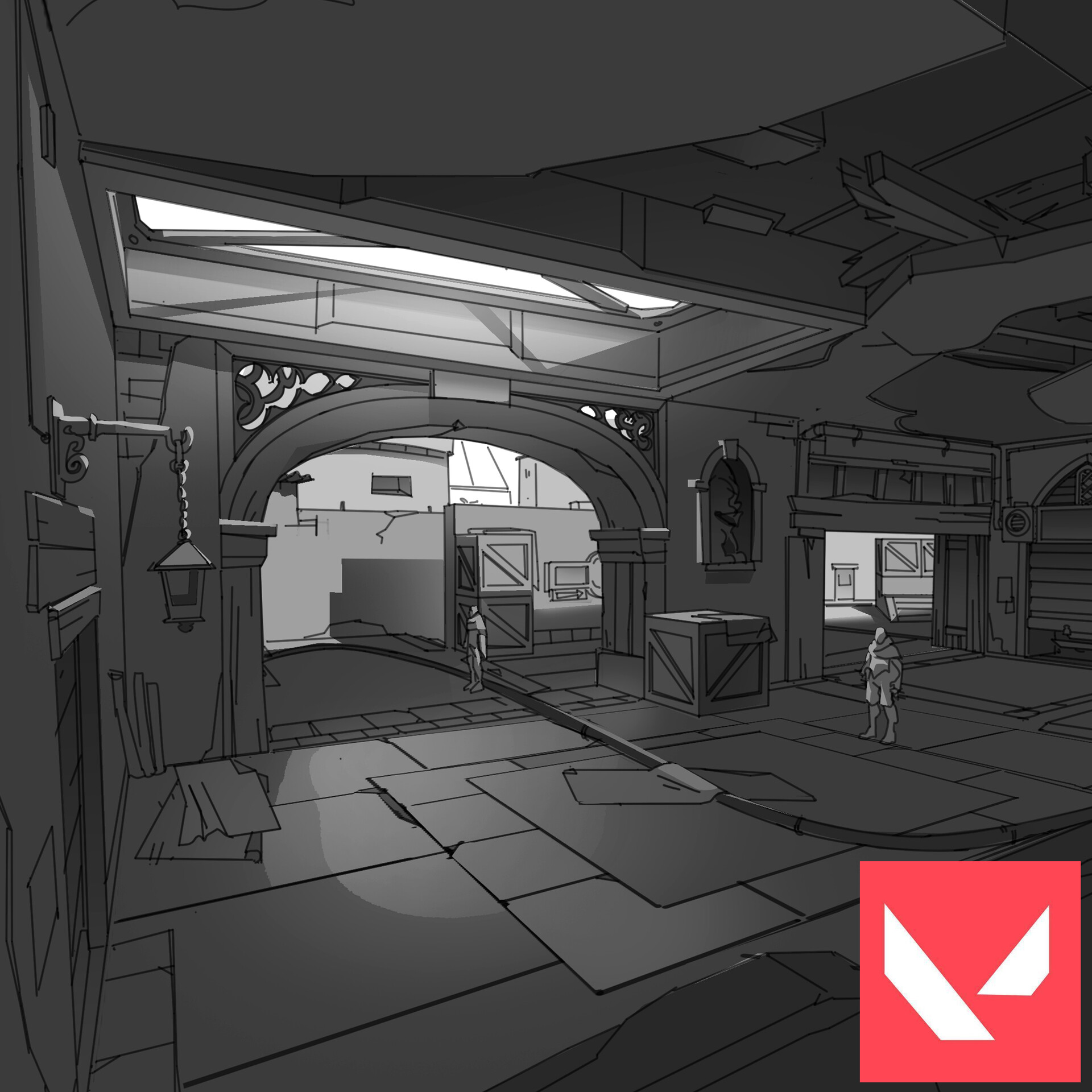 ArtStation - Valorant - Kasbah - Team Deathmatch Map Concepts