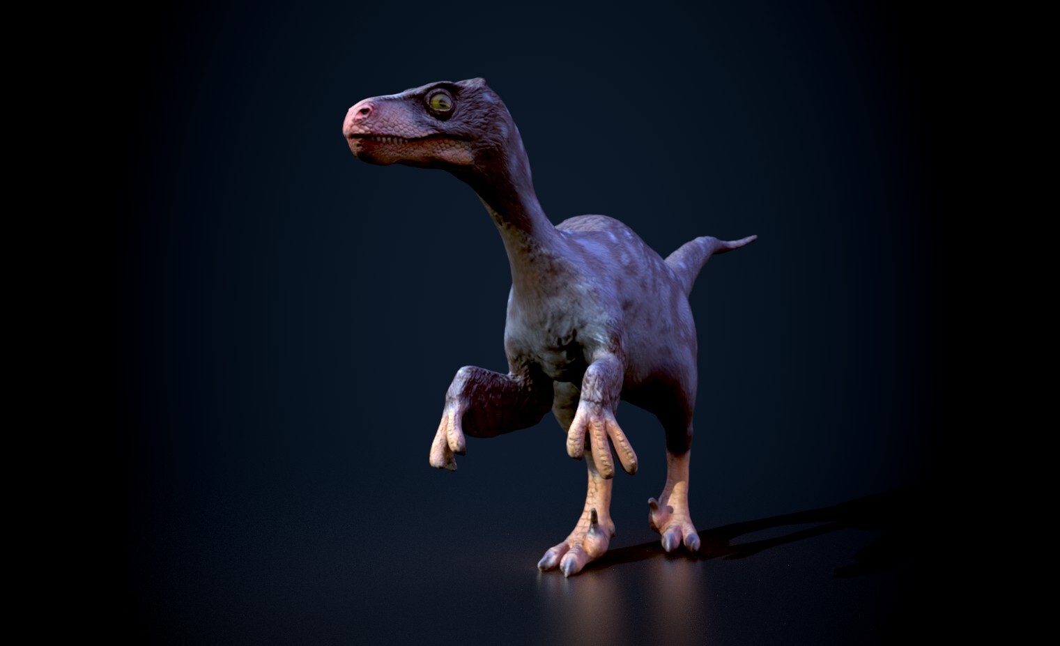 ArtStation - Velociraptor Idle animation
