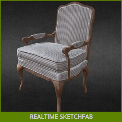 ArtStation - Duane Leach | French Arm Chair