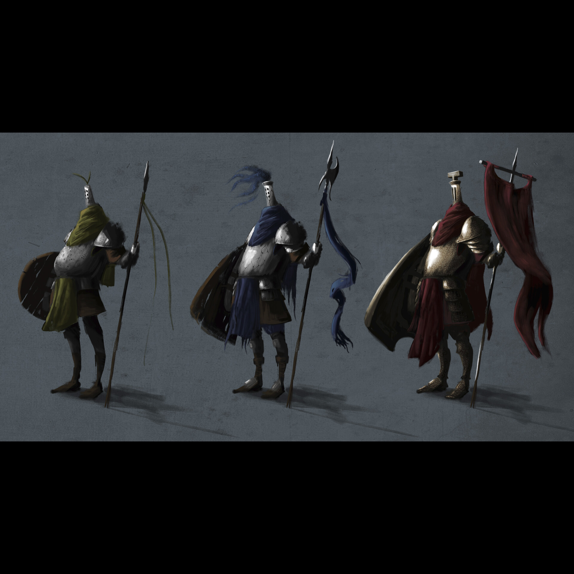 ArtStation - fantasy knight evolution concept