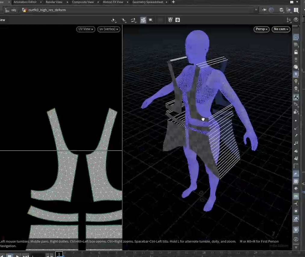 ArtStation - Timelapse - Clothing drafts with Designer and Vellum