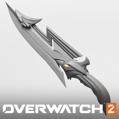 ArtStation - Overwatch 2 - Junkerqueen Zeus jagged blade (high-poly only)