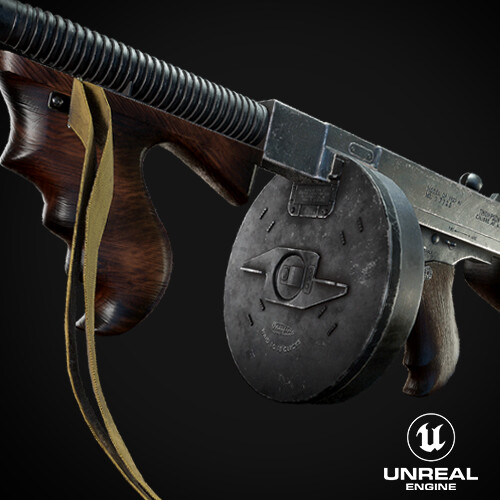 ArtStation - Thompson Submachine Gun (Updated)