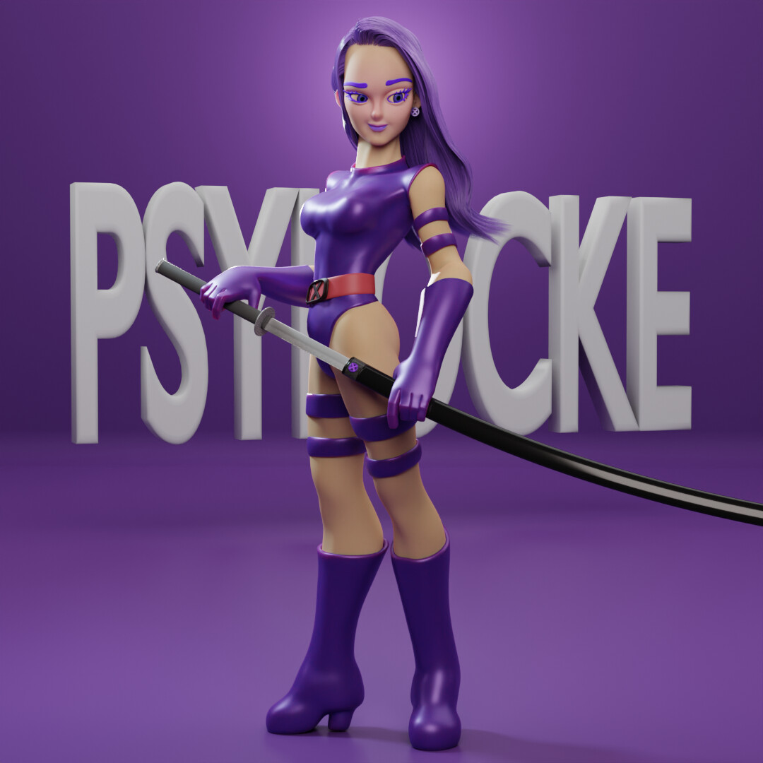 ArtStation - Psylocke Fan Art