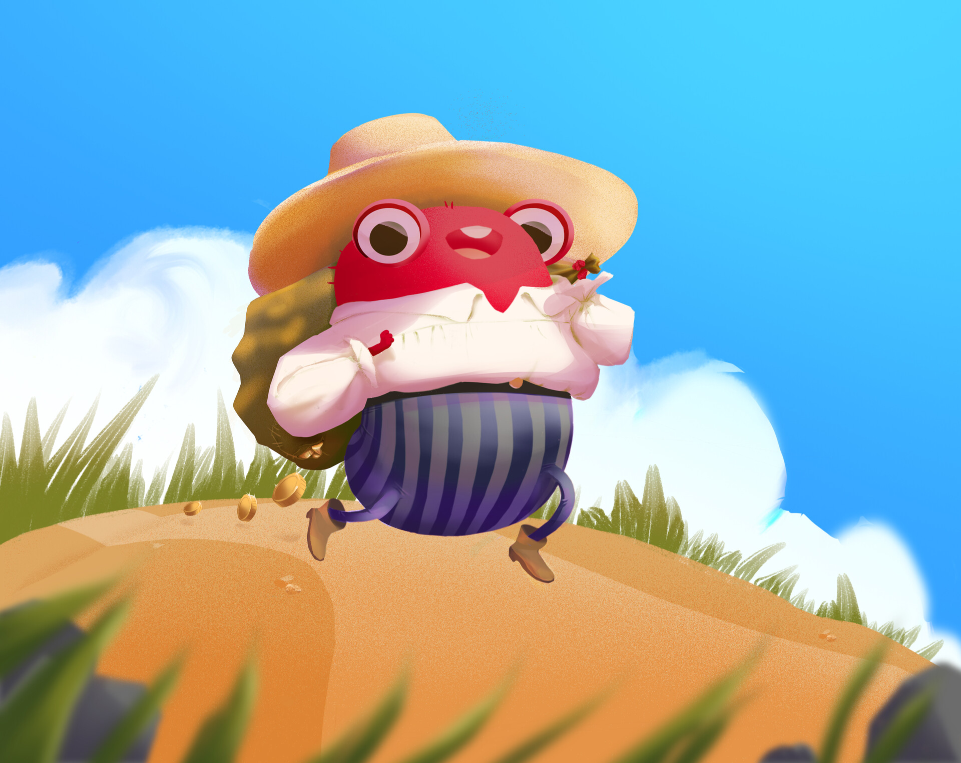ArtStation - cheerful insect character design