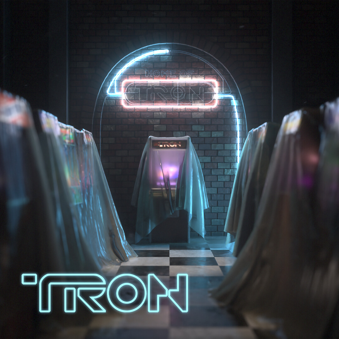 ArtStation - Tron Legacy Flynn's arcade