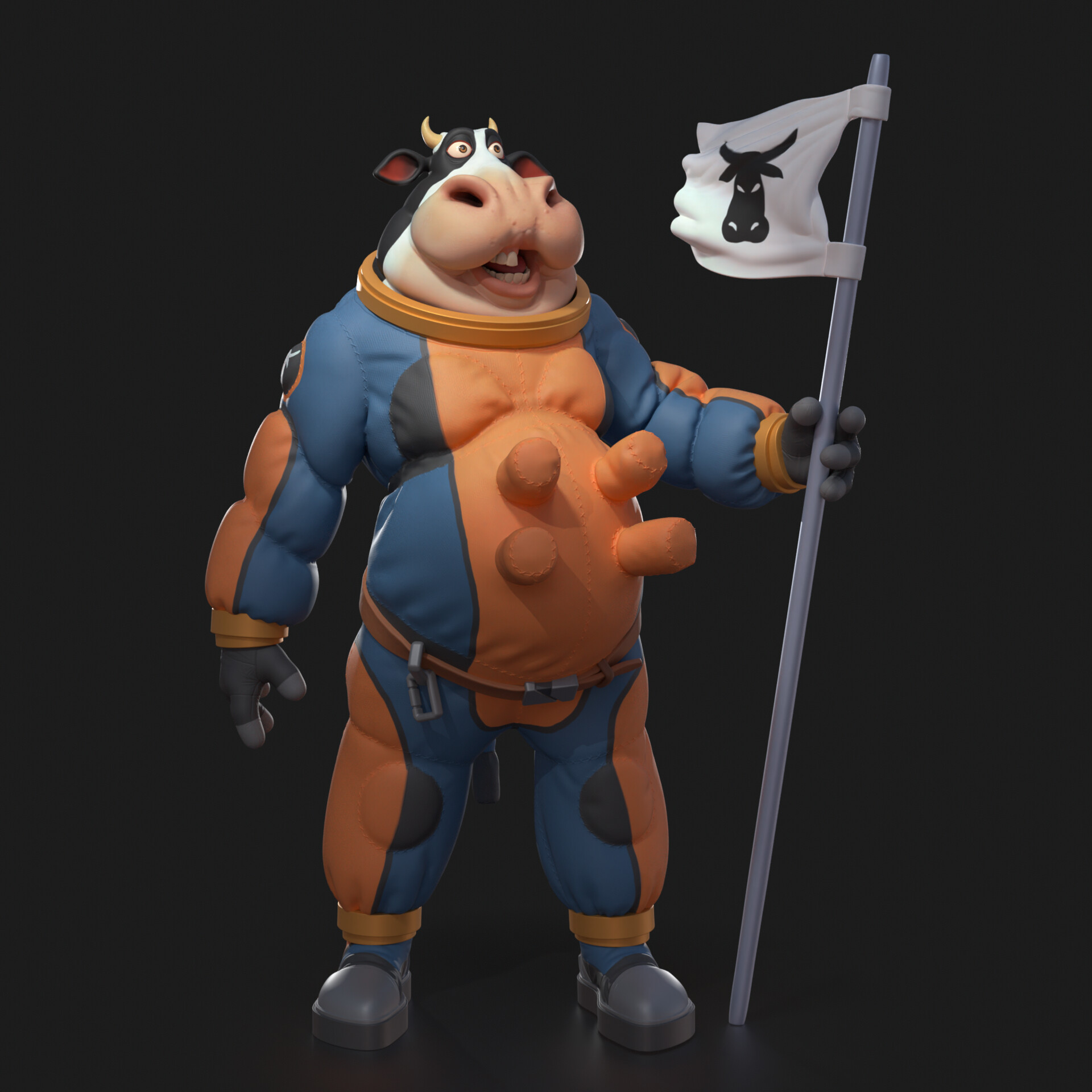 ArtStation - Astronaut Cow