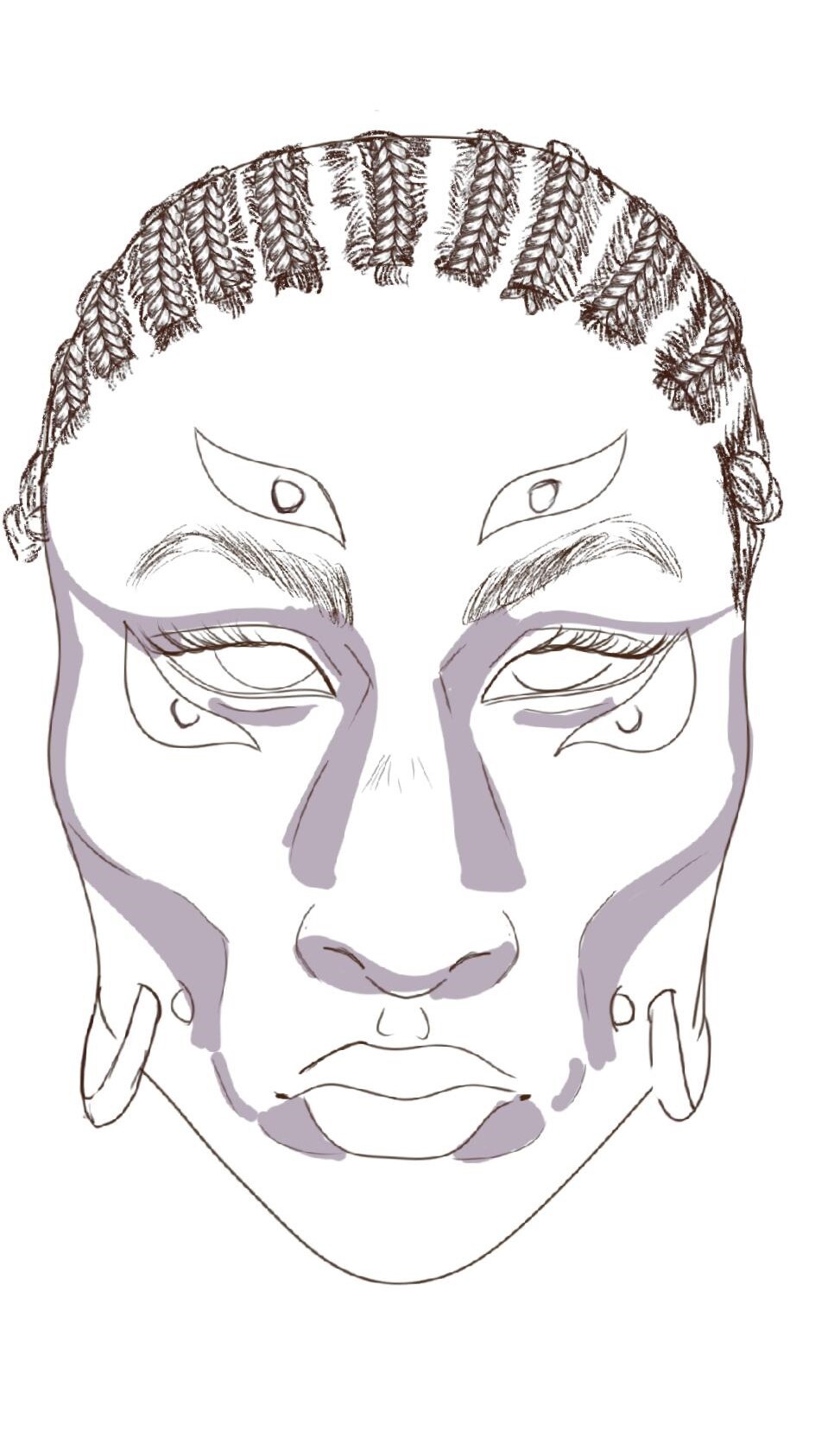 ArtStation - Ajani Bravo (Vtuber head model sheet)