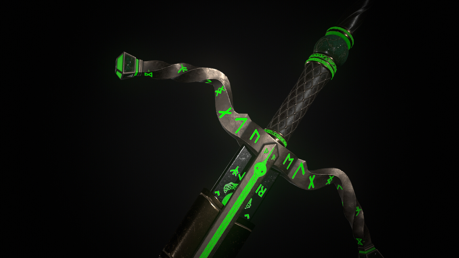 ArtStation - sword "Jade Serpent"