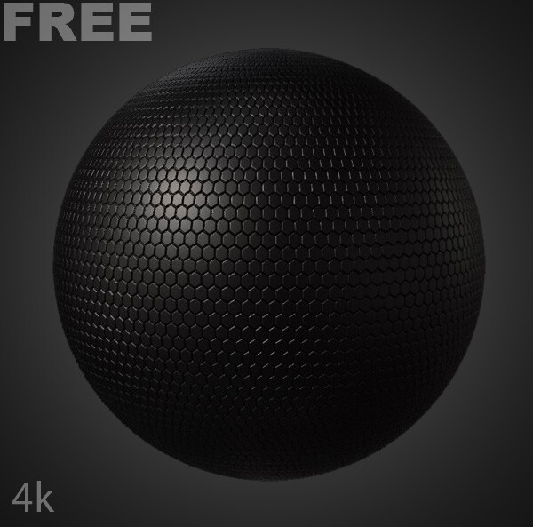 ArtStation - Plastic material with Hexagon pattern PBR Texture ...