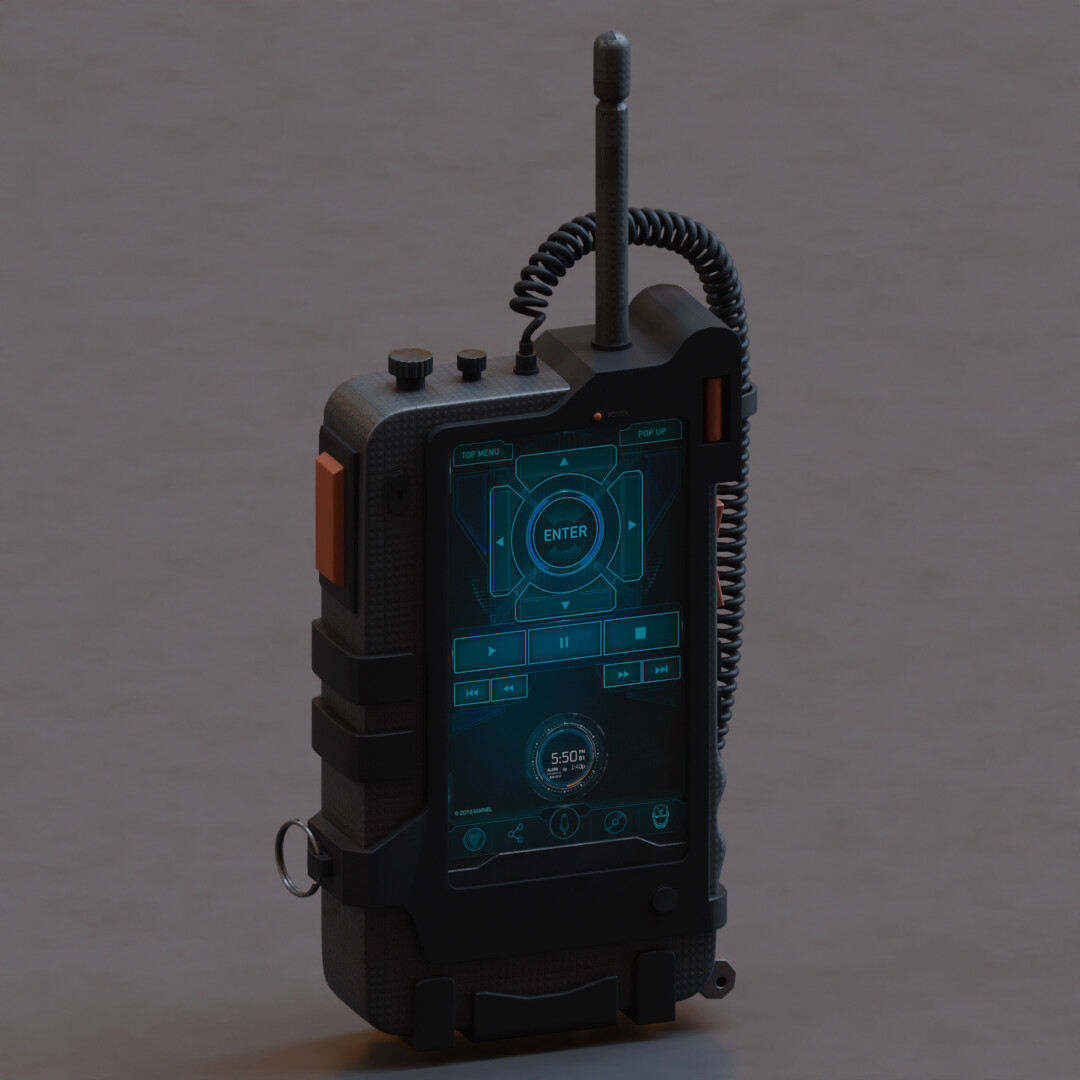 ArtStation - (Prop) Sci-Fi Walkie Talkie