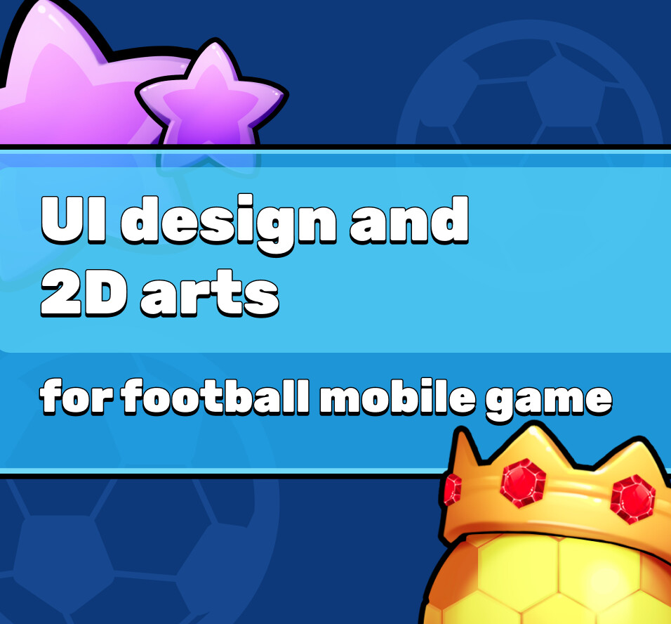 ArtStation - Design work on UI and 2D art for a mobile football game ...