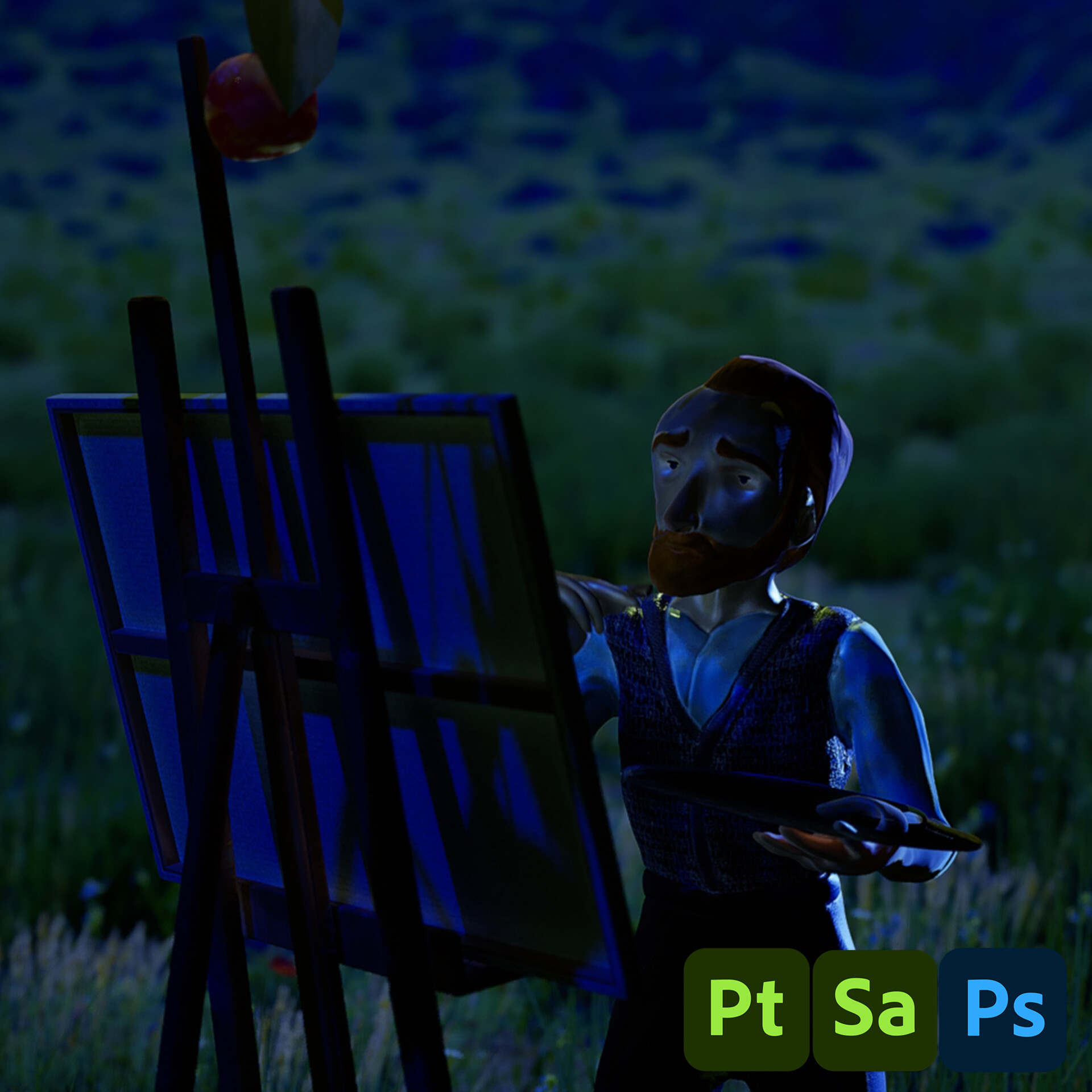 ArtStation - La Journée de Van Gogh Textures - 2023